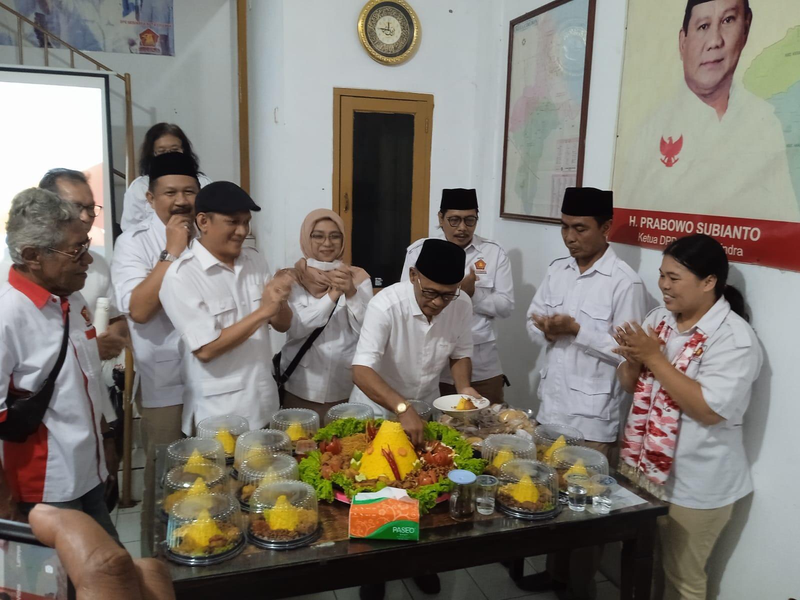 HUT ke-15 Partai Gerindra Digelar Secara Sederhana