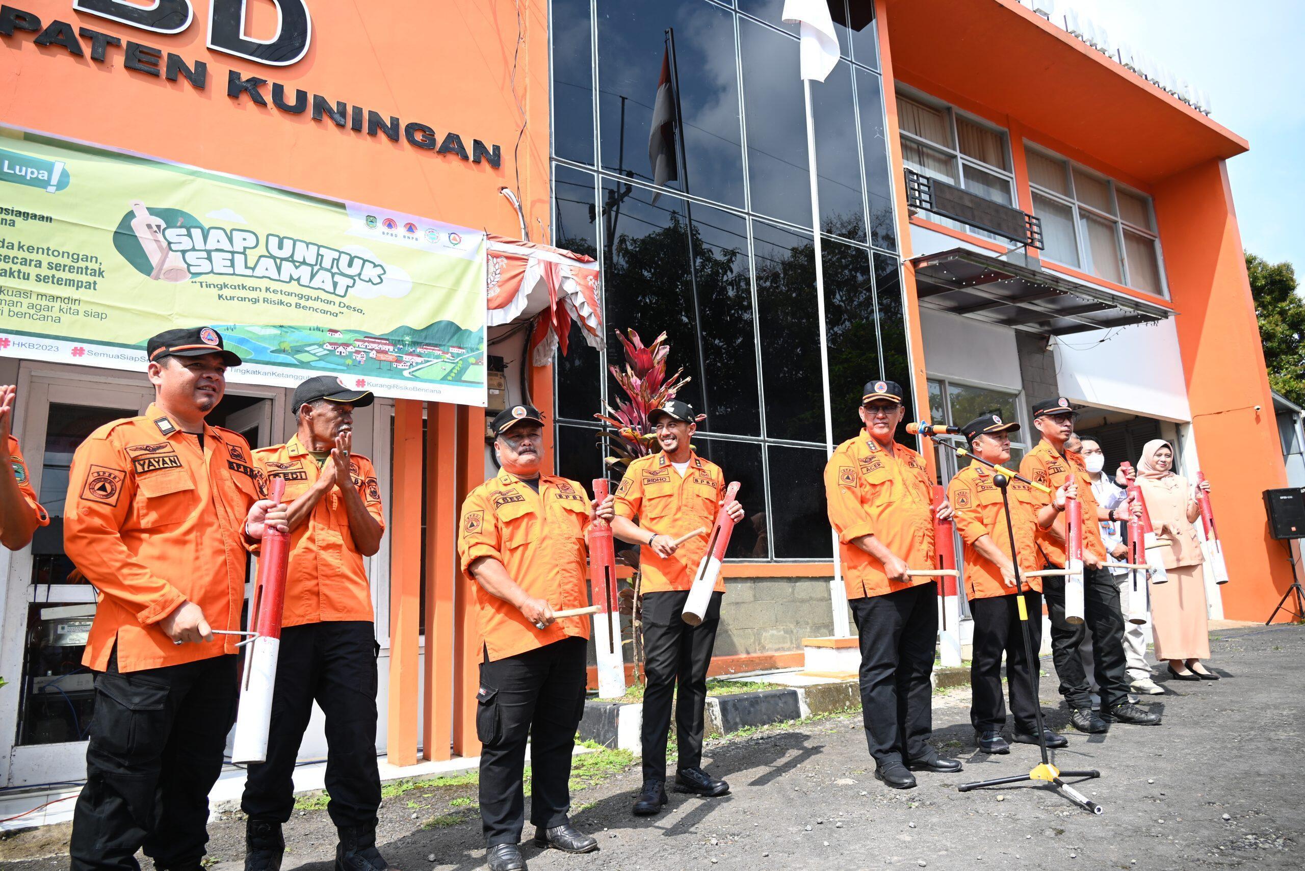 Pemukulan Kentongan Serentak, Tanda Kuningan Siap Siaga Bencana