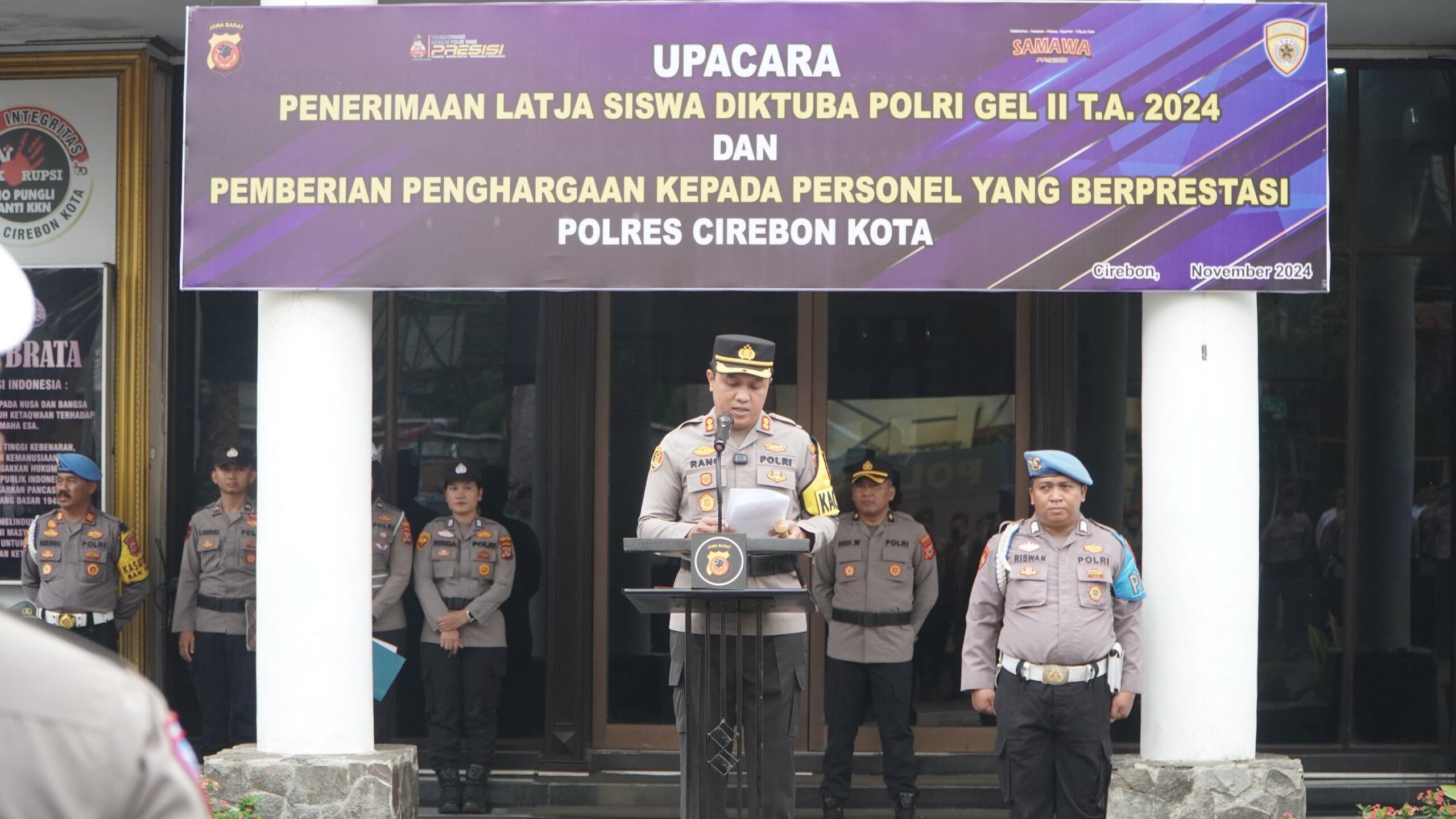 Polres Ciko Gelar Upacara Penerimaan Latja Siswa Diktukba Polri Gel. II ...